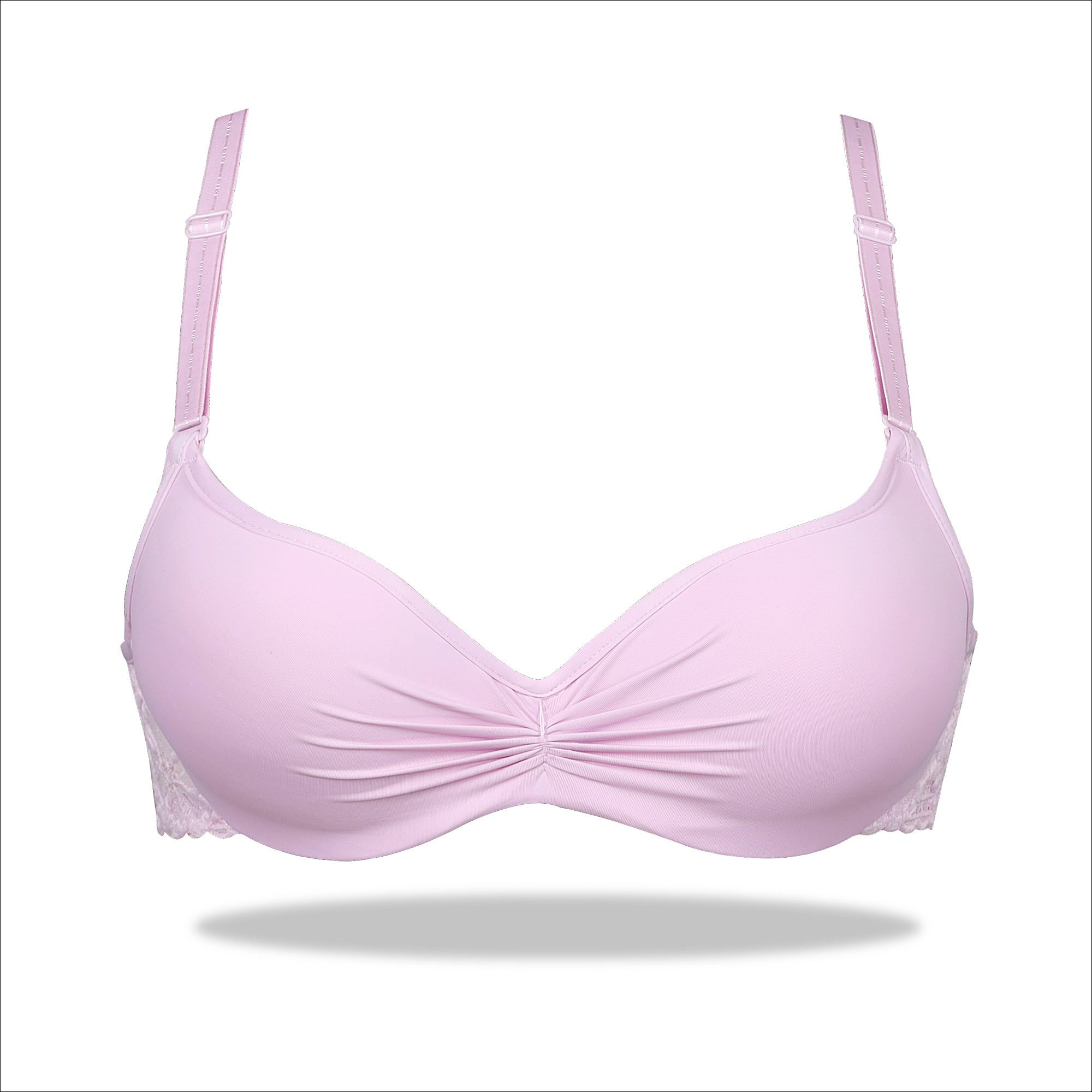 Crinkled Luxury Turkish Imported Padded Bra with Mesh Bands – Espicopink