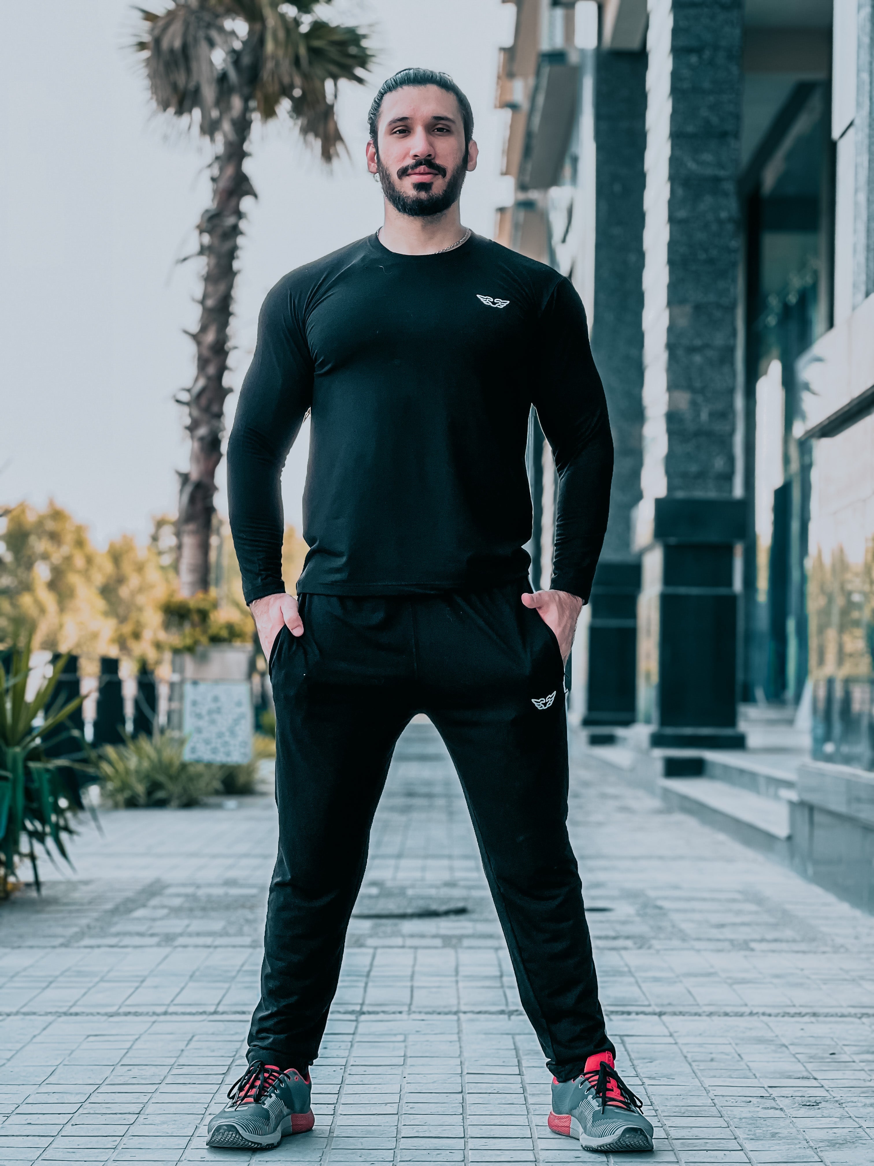 Black GM Premium Stretchable Viscose Tracksuit – Espicopink